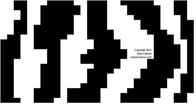 Ravelry: Stitch Graph Pattern 'Stylised Zebra Print' pattern by Sonji ...