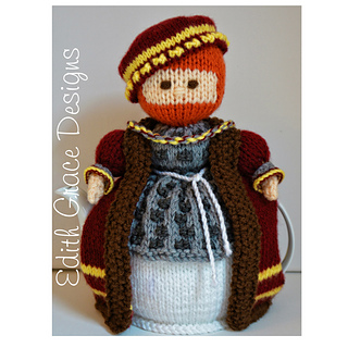 Ravelry: King Henry VIII Teapot Cosy - 4 Cup pattern by Joanna Marshall