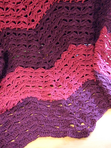 Ravelry: Shell and Stripe Ripple Afghan pattern by Heather Tucker