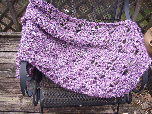 Ravelry: No Beginning Chain Strawberry Lace Blanket pattern by Heather ...