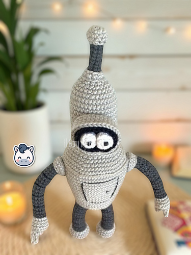 Ravelry: Bender – Futurama pattern by El pony tejedor