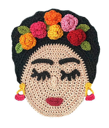 Ravelry: Mexican Beauty Appliqué Frida inspired pattern by Paula Matos