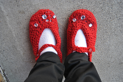 Ravelry: Ruby Red Slippers pattern by Margie Dougherty