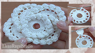Ravelry: How to Crochet Floral Motif pattern by Elena Rugal Studio