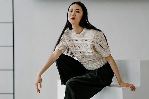 Ravelry: Sniegs (Snow) Sweater pattern by Linda Skuja