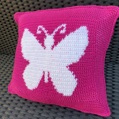 Ravelry: Mariposa Butterfly Cushion pattern by Elimee Designs