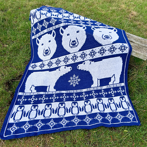 Ravelry: Pole to Pole Mosaic Blanket pattern by Elimee Designs