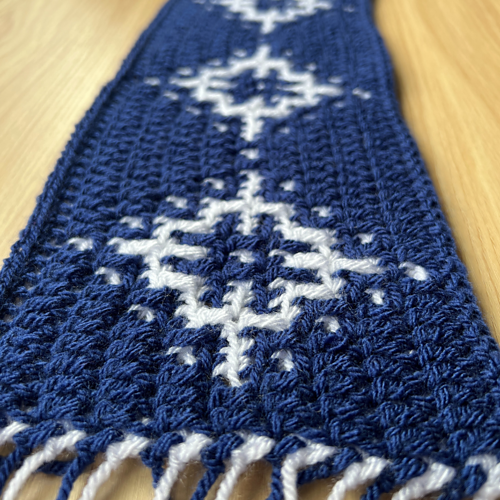 Ravelry: Hashtag Snowflakes Mosaic Motif pattern by Elimee Designs