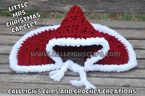 Ravelry: Little Mrs. Christmas Capelet pattern by Elisabeth Spivey
