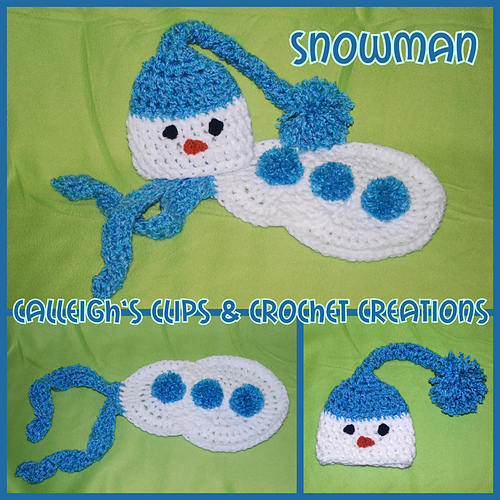 Ravelry: Snowman - Cuddle Cape Set- Nb Prop pattern by Elisabeth Spivey