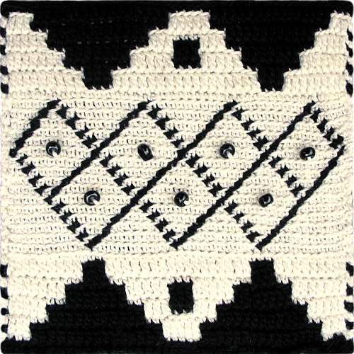 Ravelry: Mosaic Beaded Diamonds pattern by Elizabeth Ragsdale