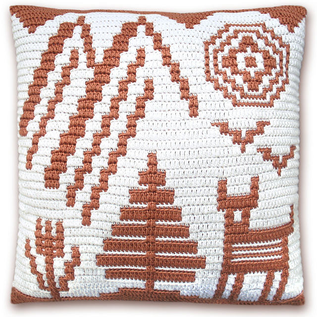Ravelry: Mosaic Mountains Pillow pattern by Elizabeth Ragsdale