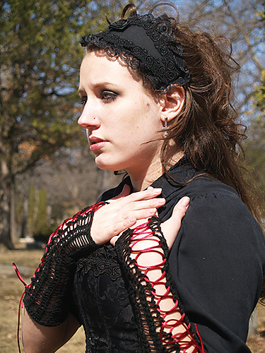 Ravelry: Goth Gauntlets pattern by Elizabeth Morrison