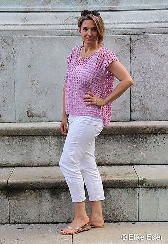 Ravelry: Tunic Mesh Top „Caroline“ pattern by Elke Eder Design