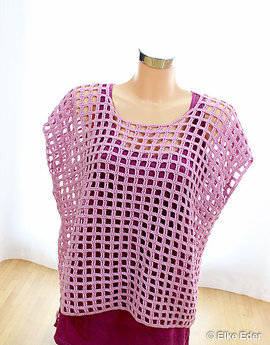 Ravelry: Tunic Mesh Top „Caroline“ pattern by Elke Eder Design