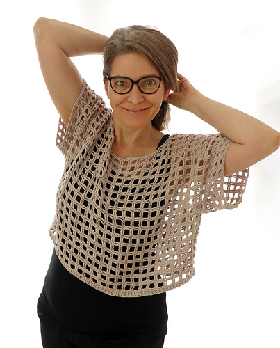 Ravelry: Top "Square Dance" pattern by Elke Eder Design