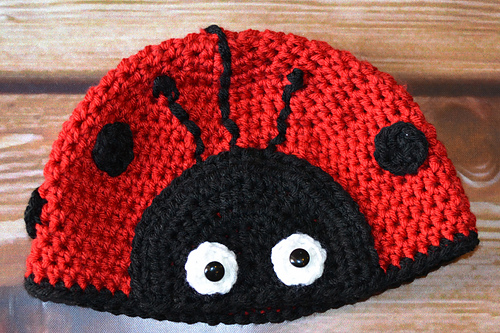 Ravelry: Love Bug Ladybug Hat pattern by Crochet by Jennifer