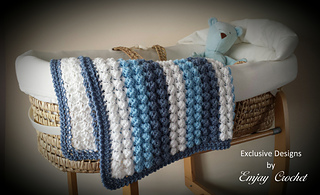 Ravelry: Bobble Pram Blanket pattern by Mary J Stephens