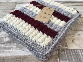 Ravelry: Bobble Pram Blanket pattern by Mary J Stephens