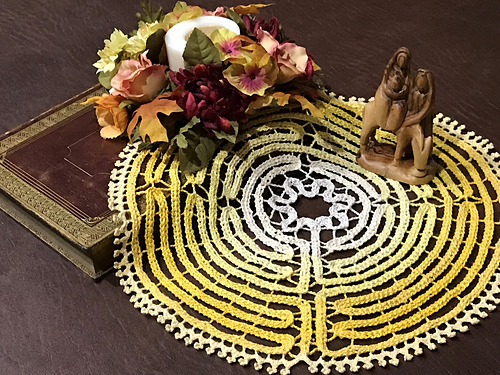 Ravelry: Chartres Labyrinth Doily pattern by Emma Garside