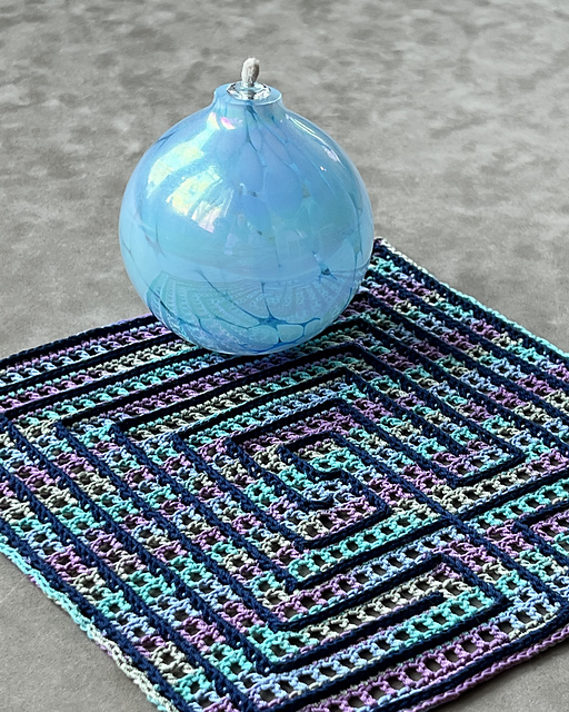 Ravelry: Chi Rho Labyrinth Doily pattern by Emma Garside