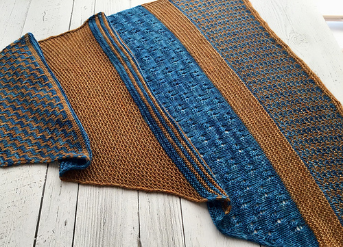 Ravelry: Wotan Shawl pattern by Ursalia Fibres Studio