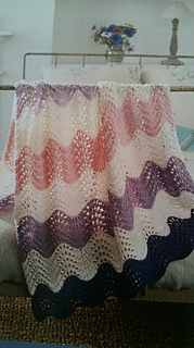 Ravelry: Stripy throw pattern by Fiona Goble