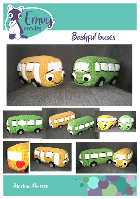 Ravelry: Bashful buses pattern by Martina Persson