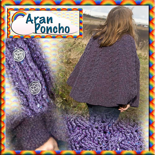 Ravelry: Aran Poncho pattern by Helen Free