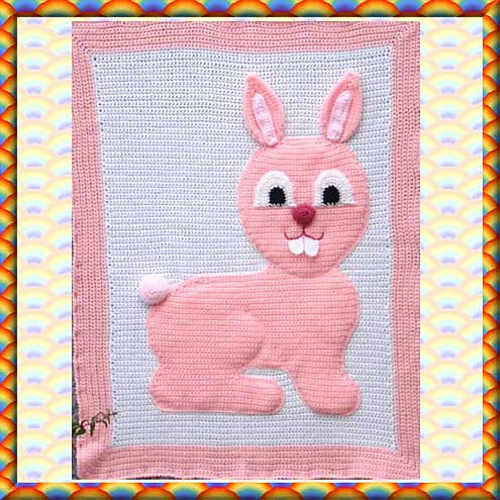 Ravelry: Animal Baby Blanket - Bunny Hop pattern by Helen Free
