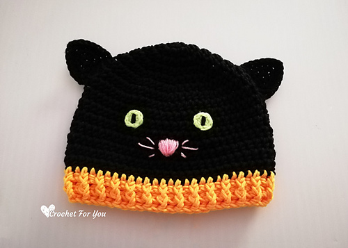 Ravelry: Halloween Black Cat Hat pattern by Erangi Udeshika