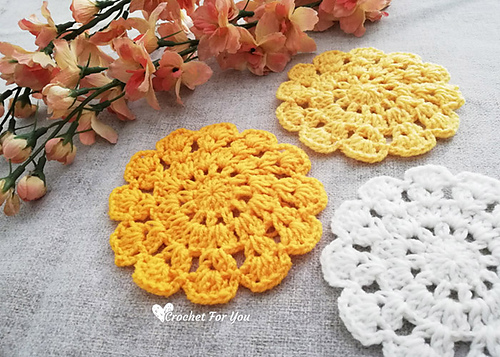 Ravelry: Marigold Lace Coasters pattern by Erangi Udeshika