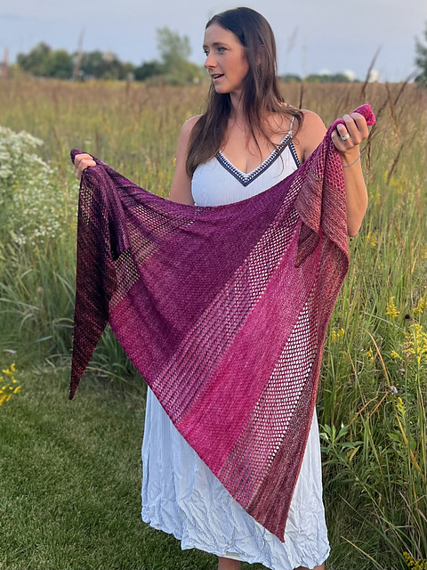 Ravelry: Shawl In Reverse pattern by Erin Gates