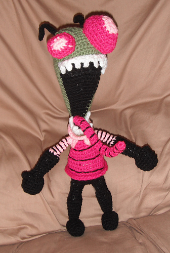 Ravelry: Invader Zim pattern by Erin Scull