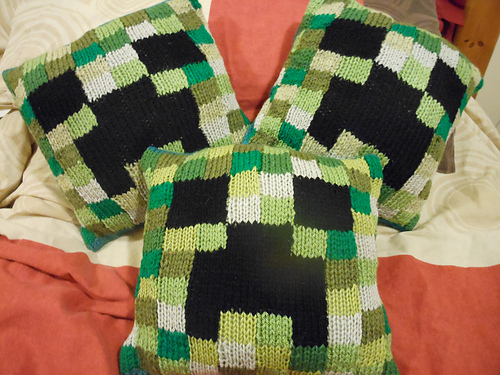 Ravelry: Minecraft Inspired Pillow in 2 sizes pattern by LadyshipDesigns