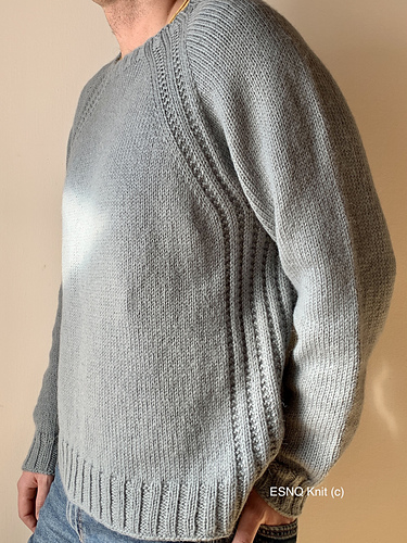 Ravelry: His Mellow Mood Sweater pattern by Julia Piro