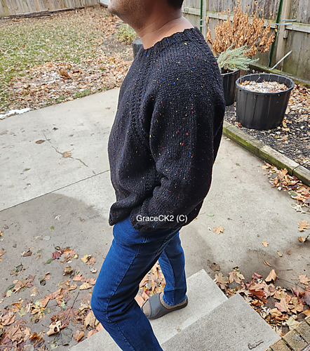 Ravelry: His Mellow Mood Sweater pattern by Julia Piro