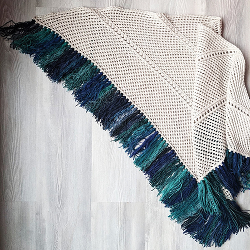 Ravelry: Cyclades Shawl pattern by Espace Tricot