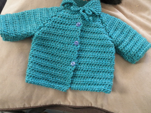 Ravelry: Simple Raglan Baby Jacket pattern by Lion Brand Yarn