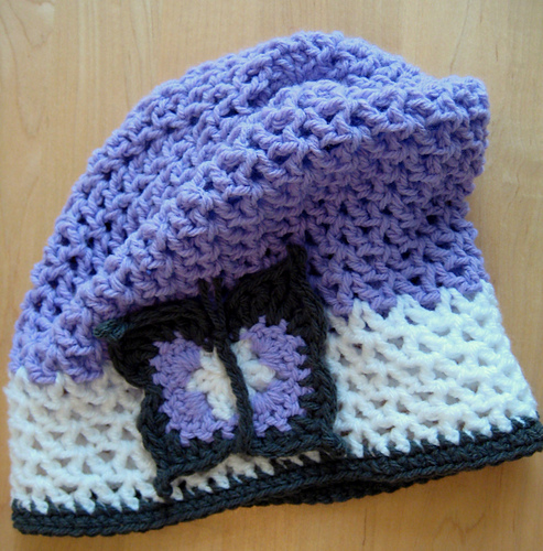 Ravelry: Slouchy Butterfly Hat pattern by Esther Chandler