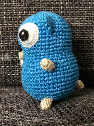 Ravelry: Gopher from Golang pattern by Huizhi Lin