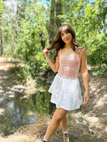 Ravelry: The Summer Blush Tank pattern by Rachel Misner