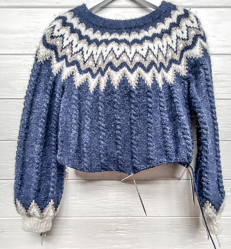 Ravelry: Deep Ocean colorwork sweater pattern by EVVASH