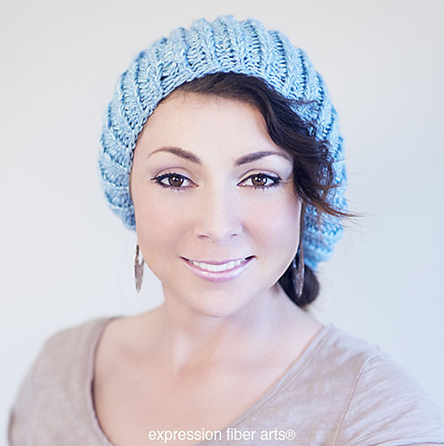 Ravelry: Slouchy Fisherman's Rib Hat pattern by Expression Fiber Arts