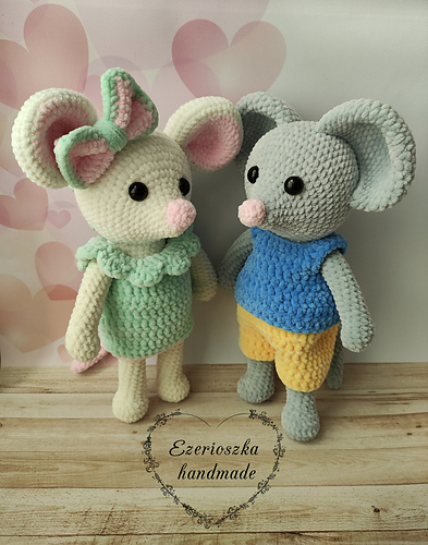 Ravelry: Mouse Mice amigurumi pattern by Ezerioszka - handmade