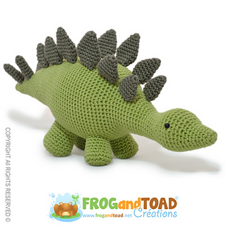 Ravelry: Dinosaur Stegosaurus pattern by FROGandTOAD Créations