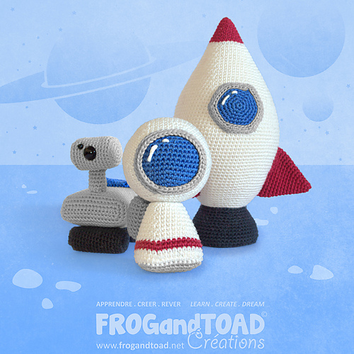 Ravelry: CHIBI Rocket Spaceship Fusée Astronef Amigurumi pattern by ...