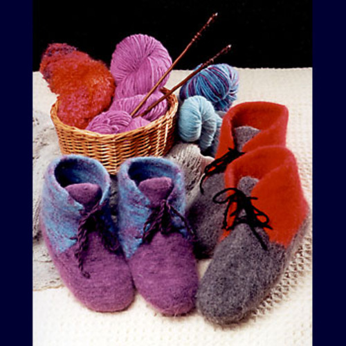 Ravelry: Adult Felt Boot Slippers (AC13) pattern by Bev Galeskas