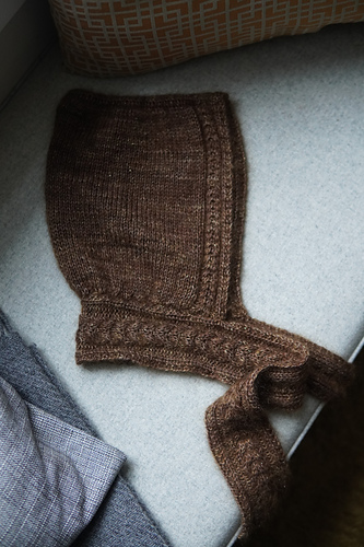 Ravelry: Cabled Pixie Hood pattern by Fabel Knitwear