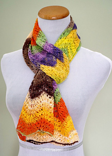Ravelry: Feather and Fan Lace Scarf pattern by Faberie